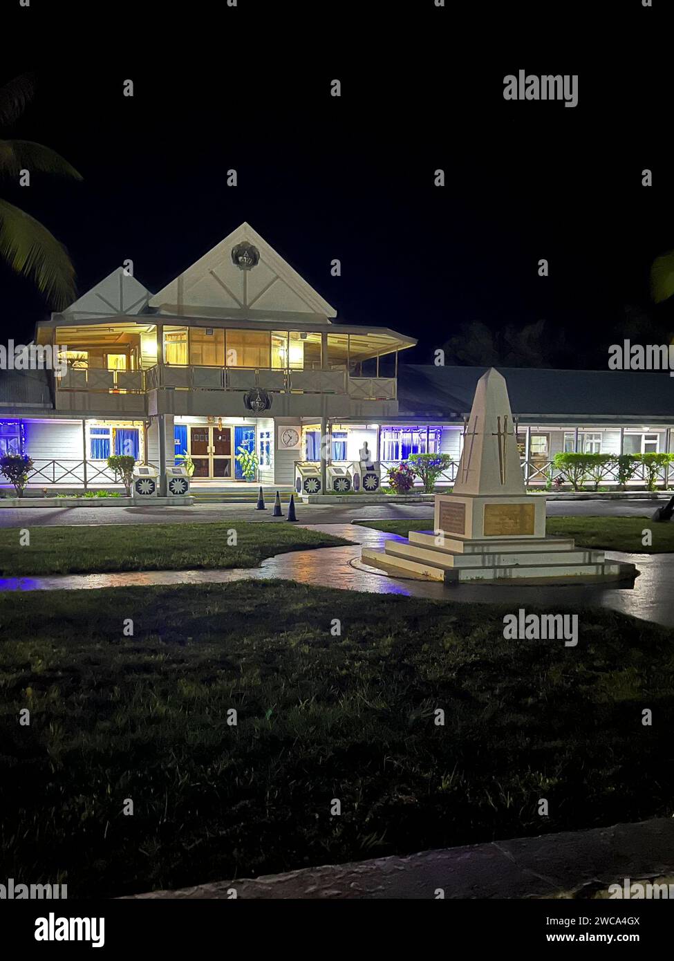 (240115) -- NAURU, Jan. 15, 2024 (Xinhua) -- This photo taken with a ...