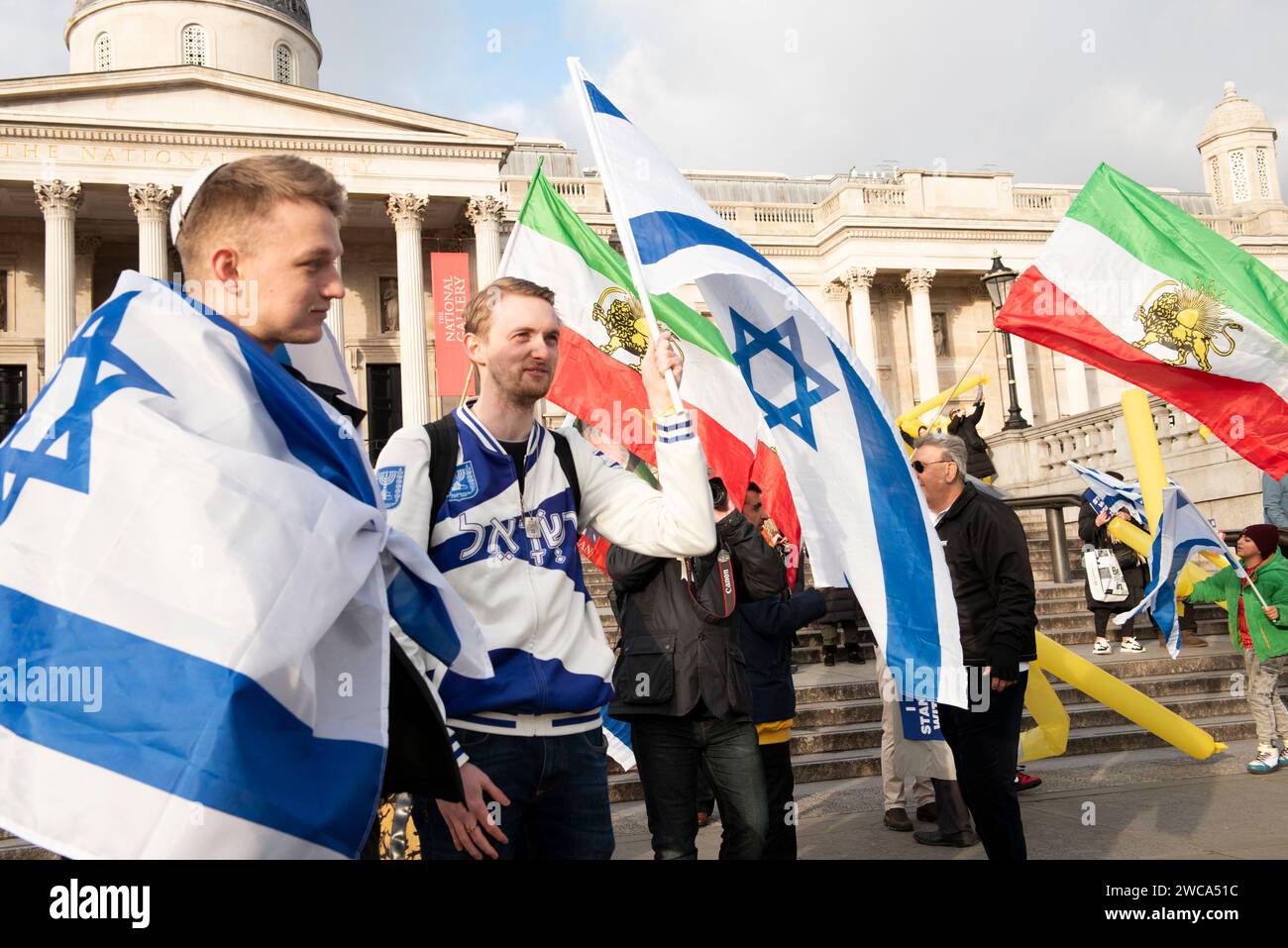 Trafalgar Square London, 14 January 2024. 25000 People stood in ...