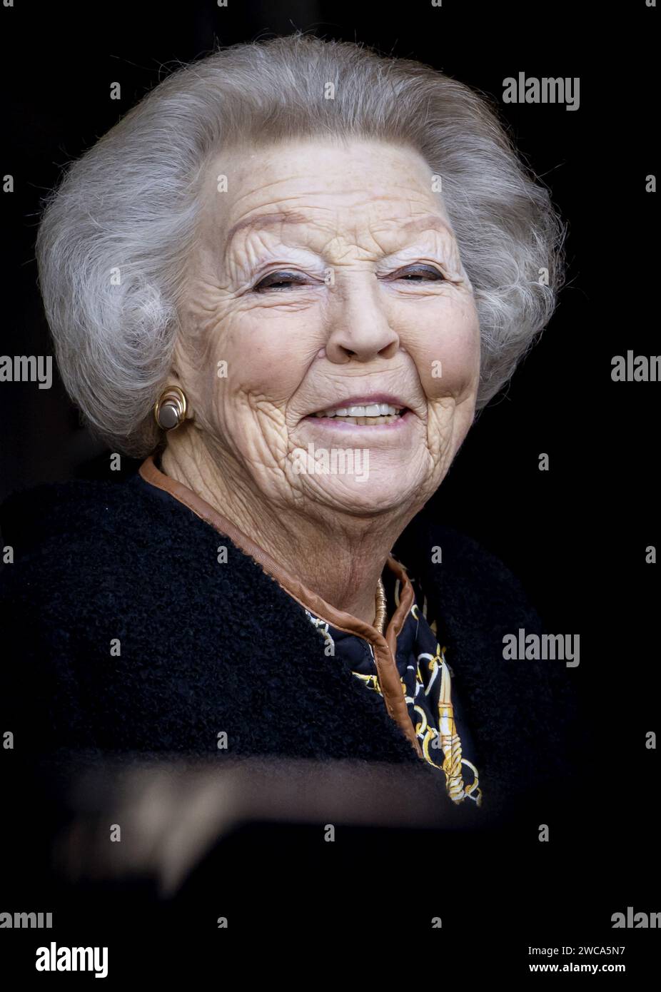 Amsterdam, Netherlands. 15th Jan, 2024. Princess Beatrix arrives at the ...