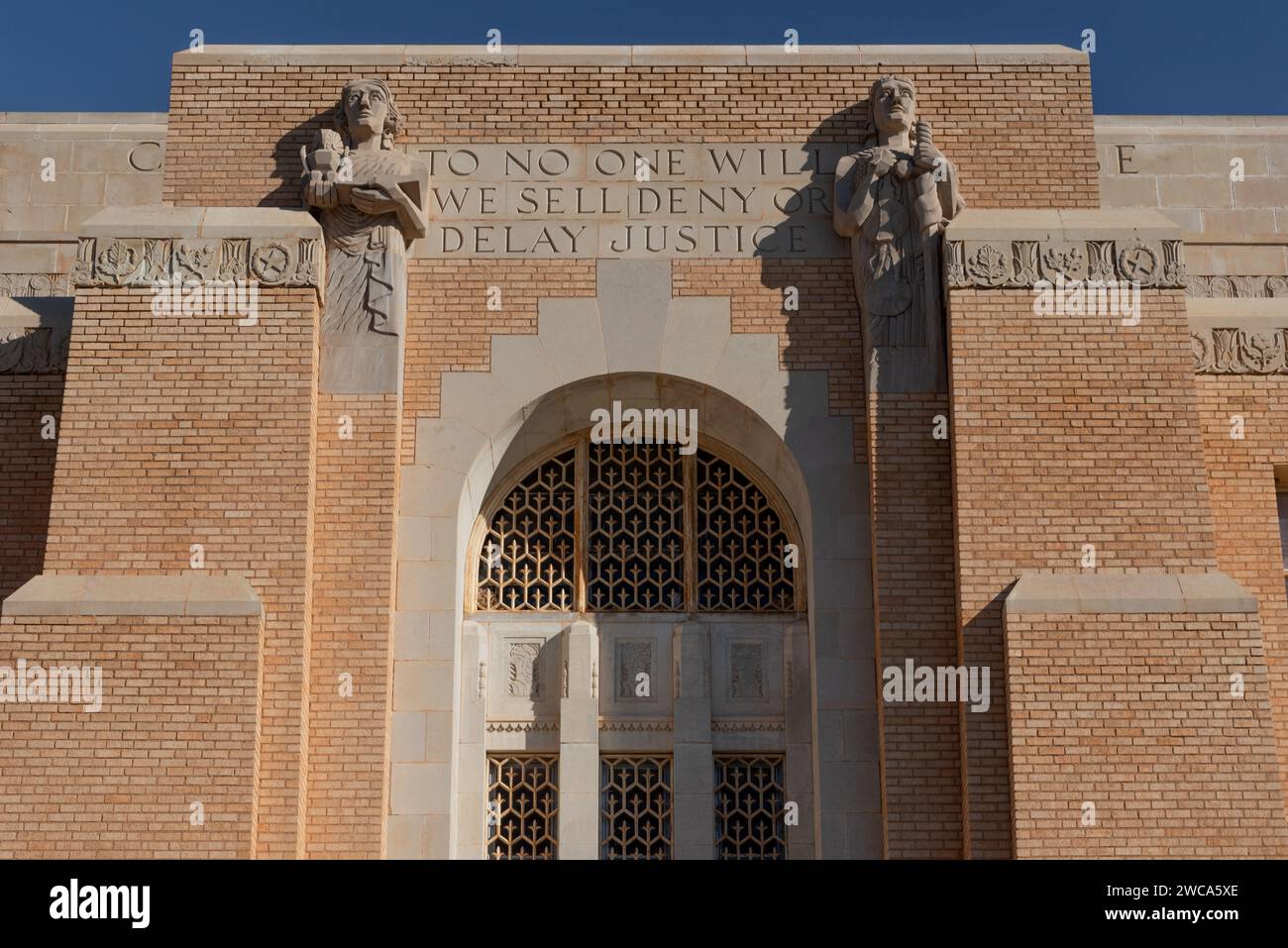 Art Deco Cottle County Courthouse Built 1929 1930 Arched Entryway
