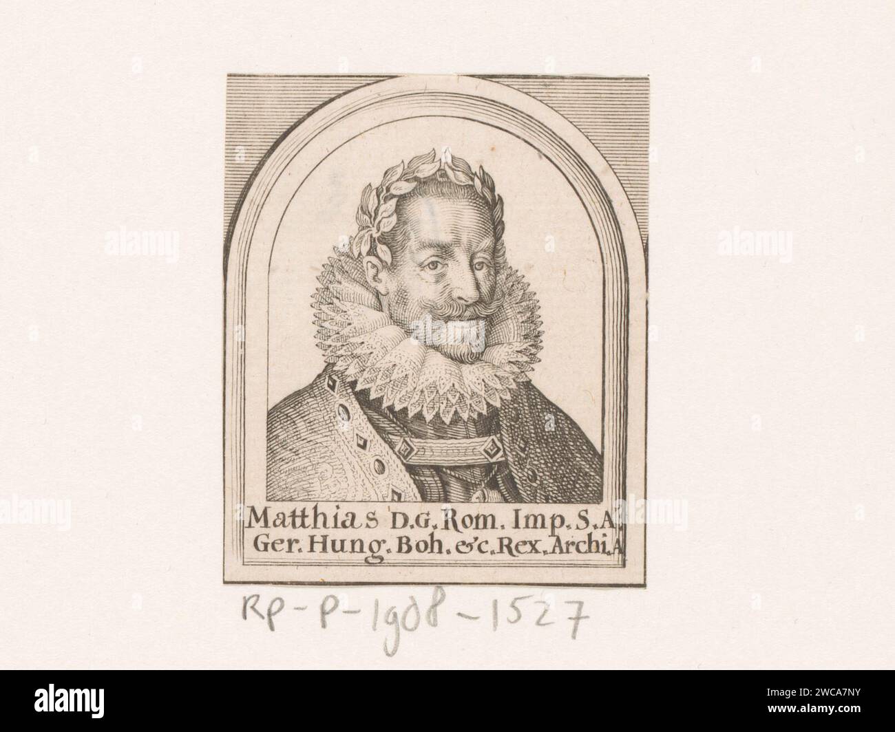 Portrait of Emperor Matthias van Austria, Matthäus Merian (I) (Possible ...