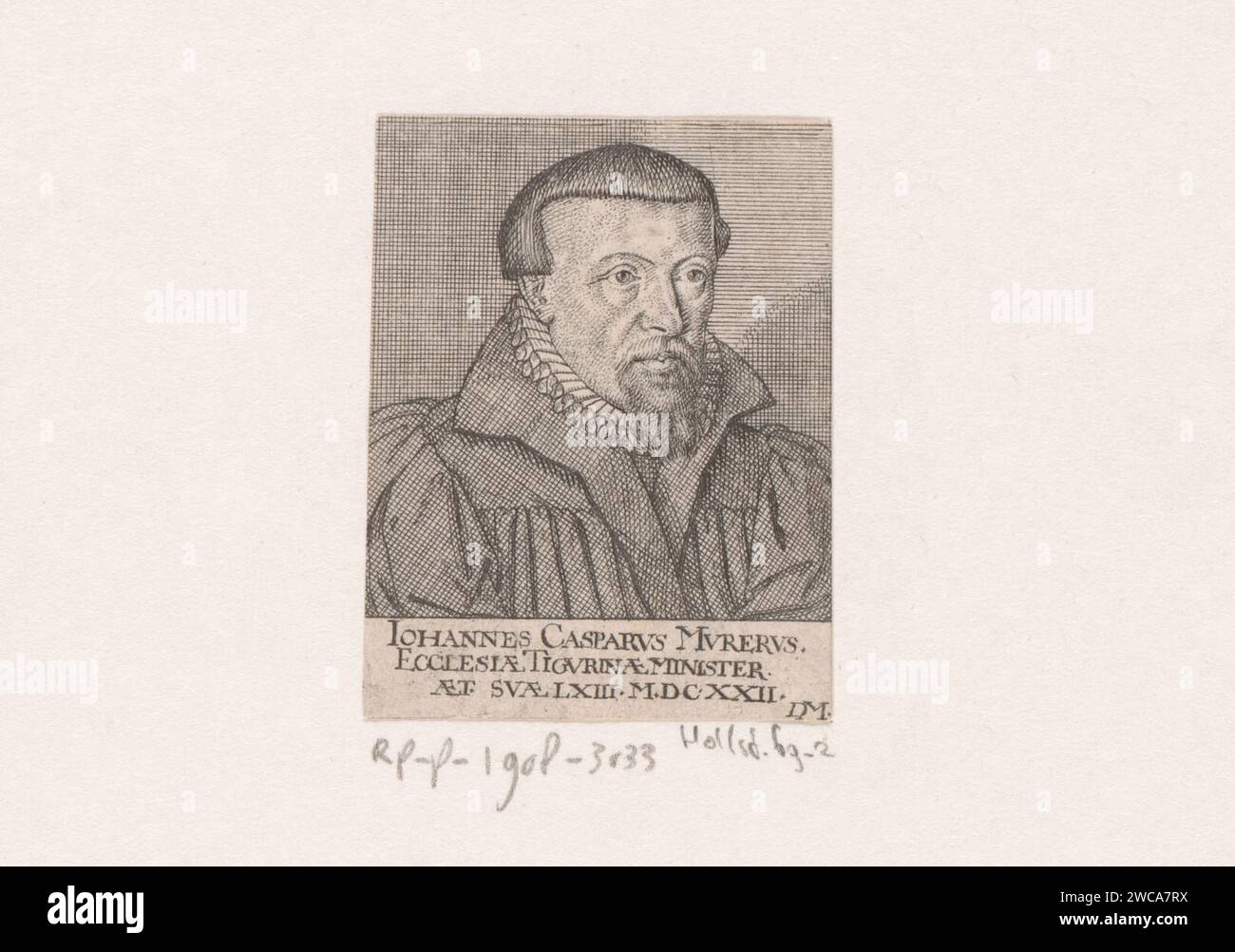 Portrait van Johannes Casparus Murerus, Dietrich Meyer, 1622 - 1658 ...