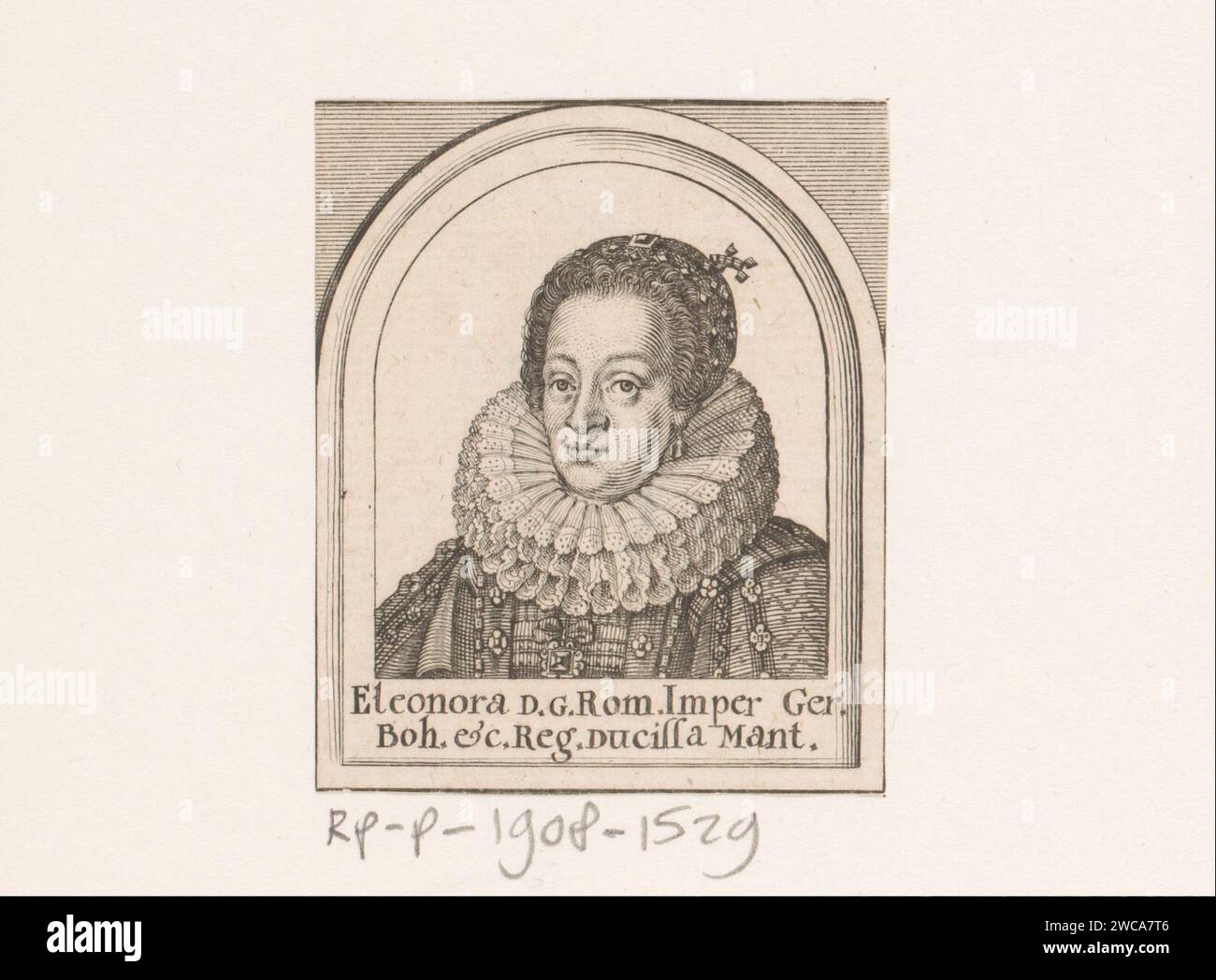 Portret Eleonora Gonzaga, Matthäus Merian (I) (possibly), 1603 - 1650 ...