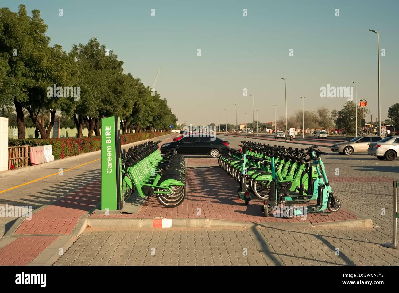 Careem Bike station, Dubai, United Arab Emirates, January 12, 2024 ...