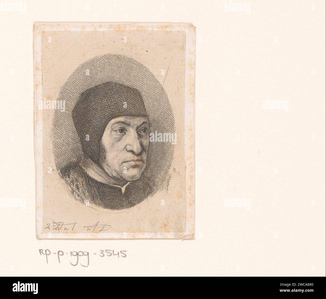 Portrait of Philips Haneton, Auguste Dances, After Bernard of Orley ...