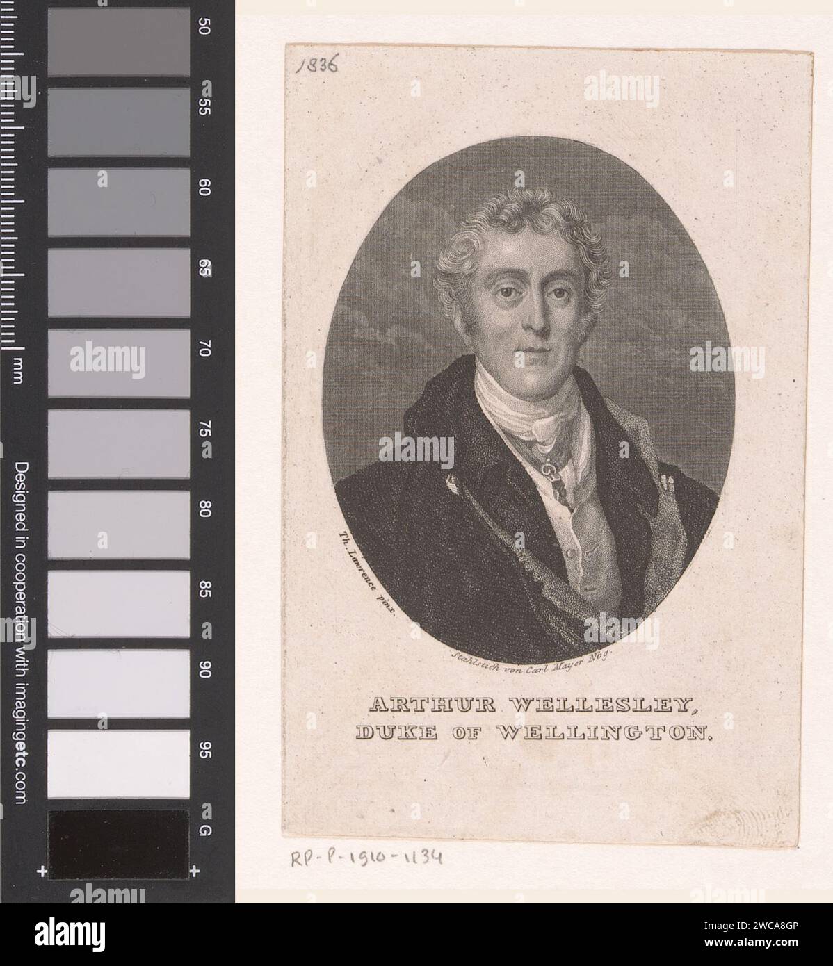 Portret van Arthur Wellesley, 1st Duke of Wellington, Carl Mayer, after ...