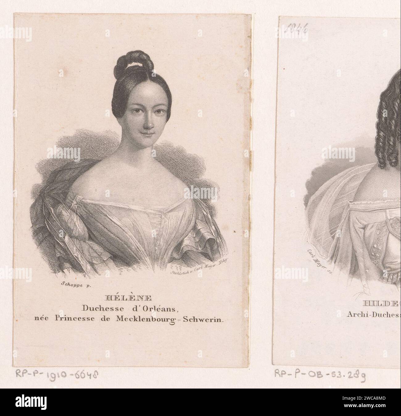 Portrait of Helene Zu Mecklenburg -Schwerin, Duchess of Orléans, Carl ...