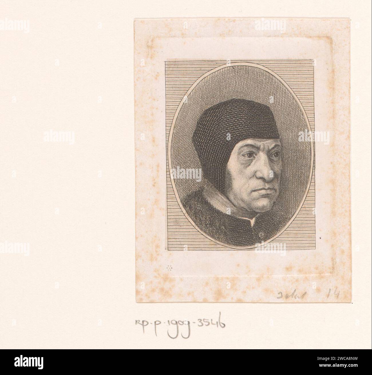 Portrait of Philips Haneton, Auguste Dances, After Bernard of Orley ...