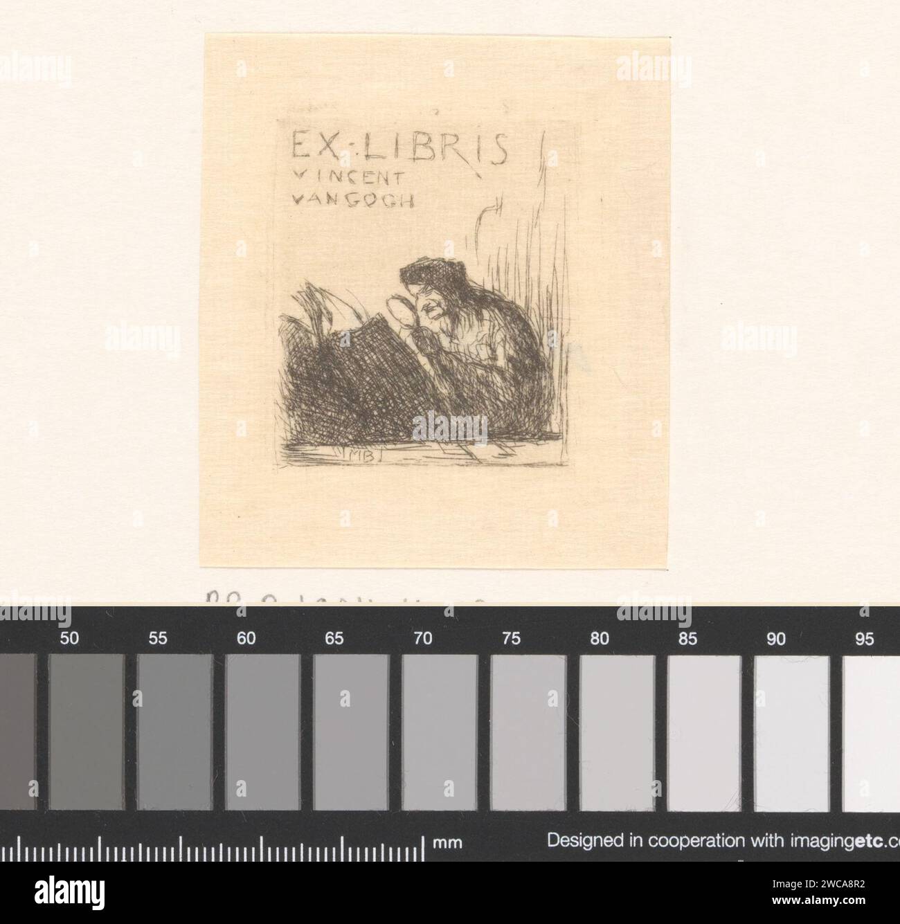 Ex Libris for Vincent van Gogh, Marius Bauer, 1877 - 1904 print Ex ...