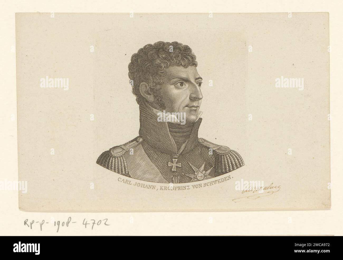 Portrait of Karel XIV Johan, King of Sweden and Norway, Ernst Ludwig ...