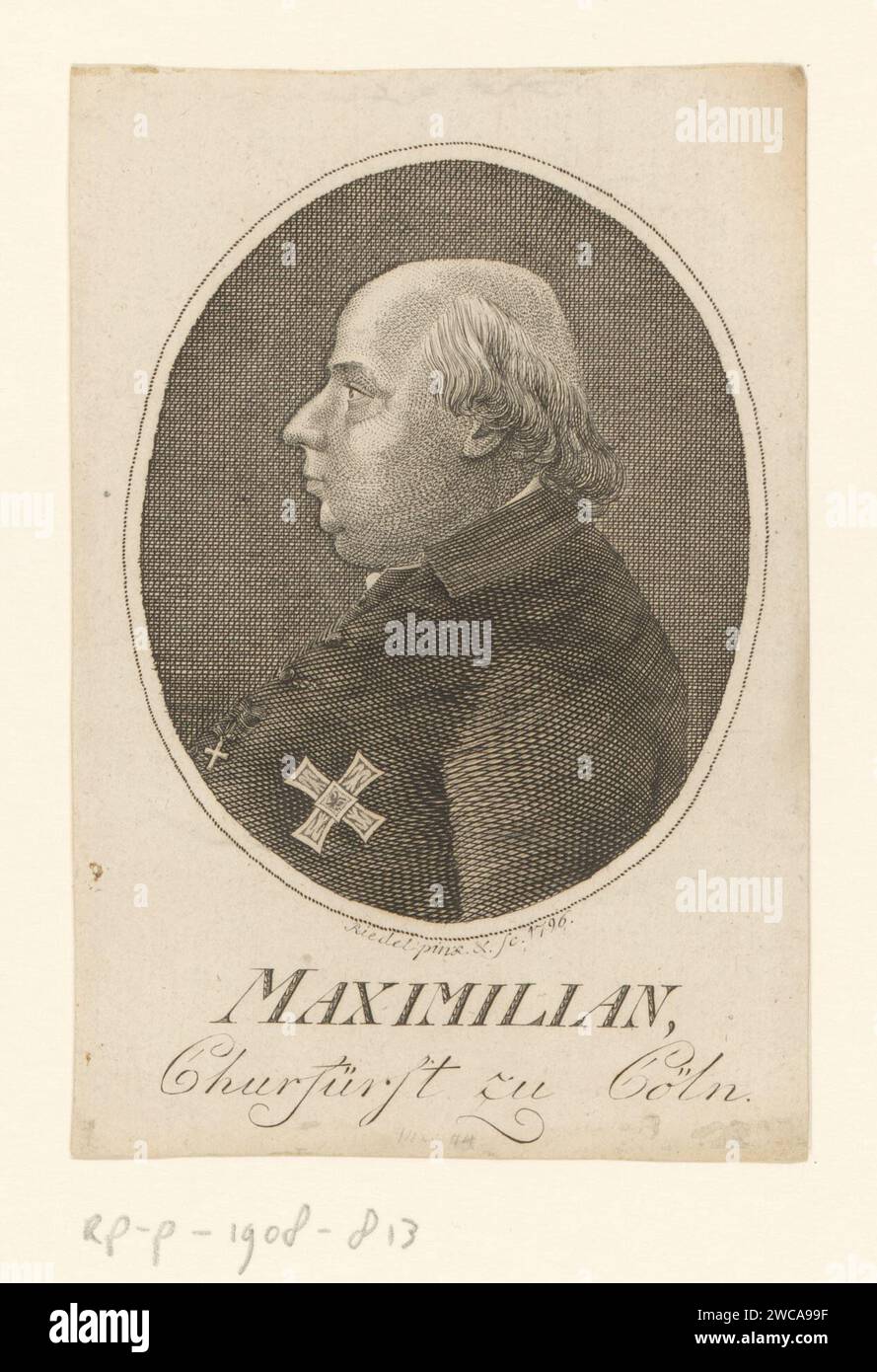 Portrait of Maximilian Frans van Austria, bishop and Elector of Cologne ...