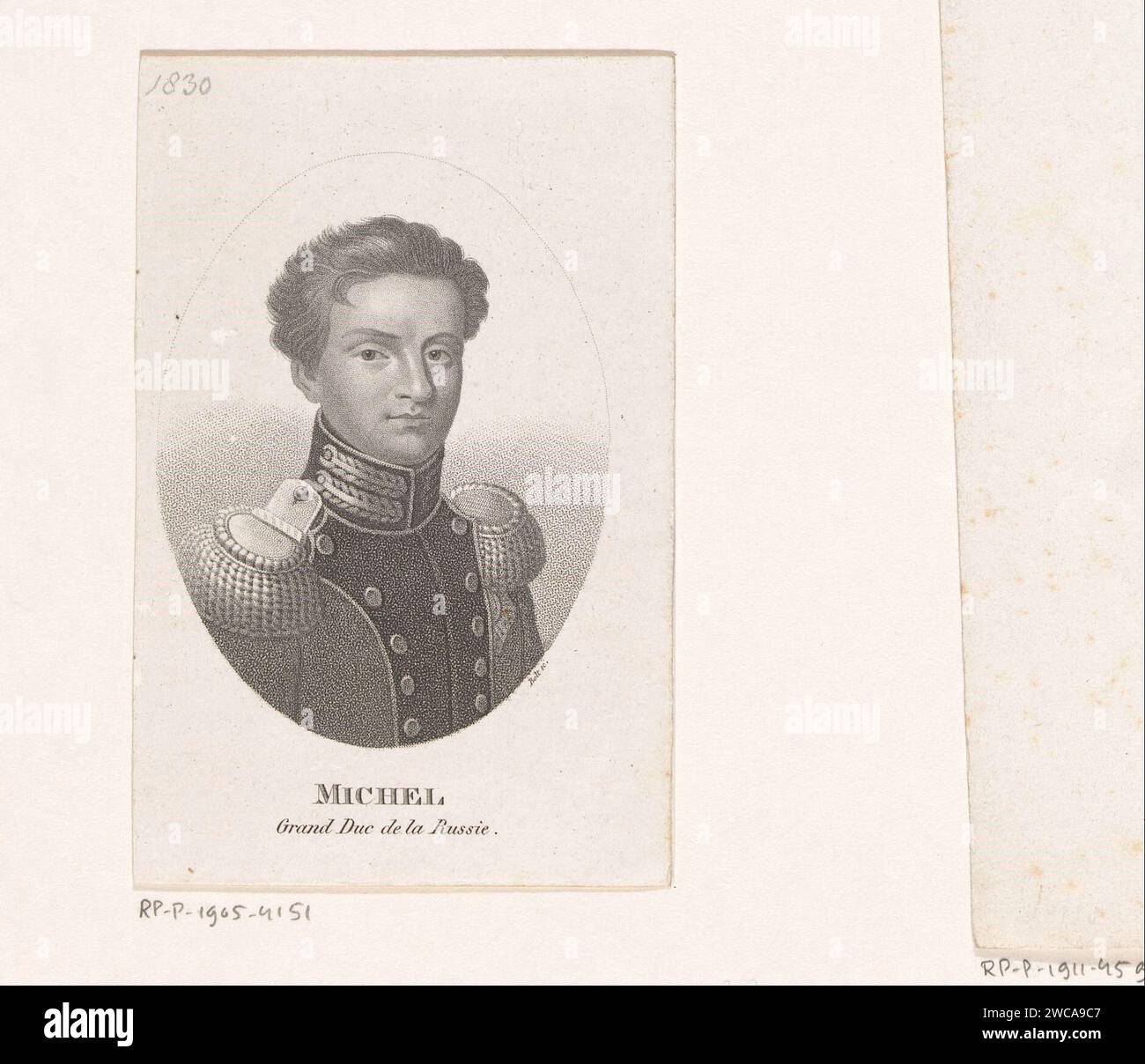 Portrait of Michaël Pavlovich, Grand Prince of Russia, Johann Friedrich ...