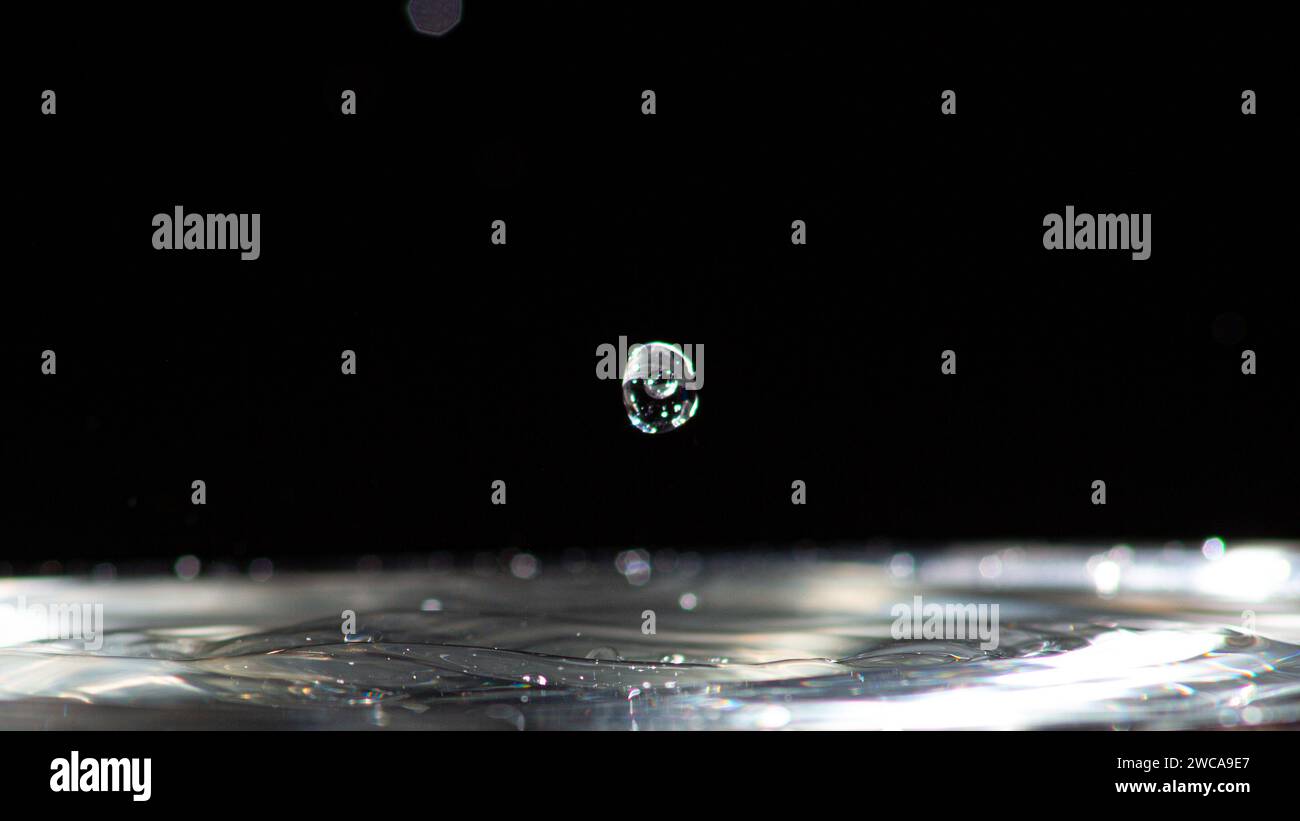 Spherical drop of water Stock Photo - Alamy
