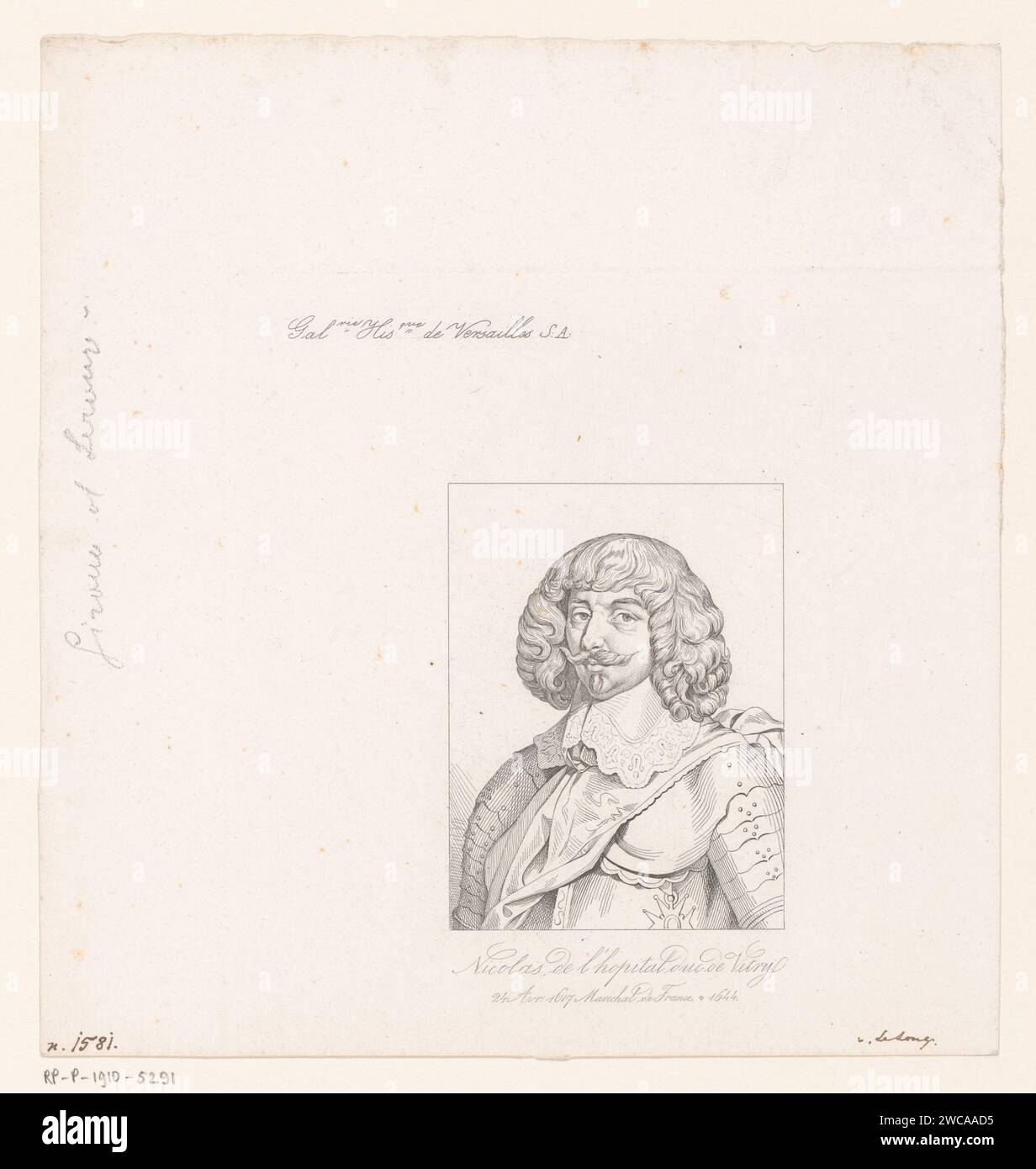 Portret van Nicolas de L'Hospital, Emile Giroux (attributed to), 1838 ...