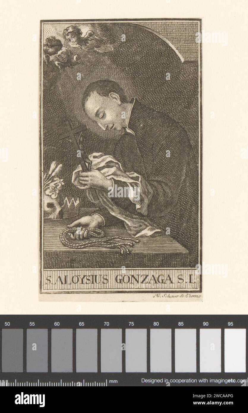 Saint Aloysius Gonzaga, Franz Sebastian Schauer, 1725 - 1774 print ...