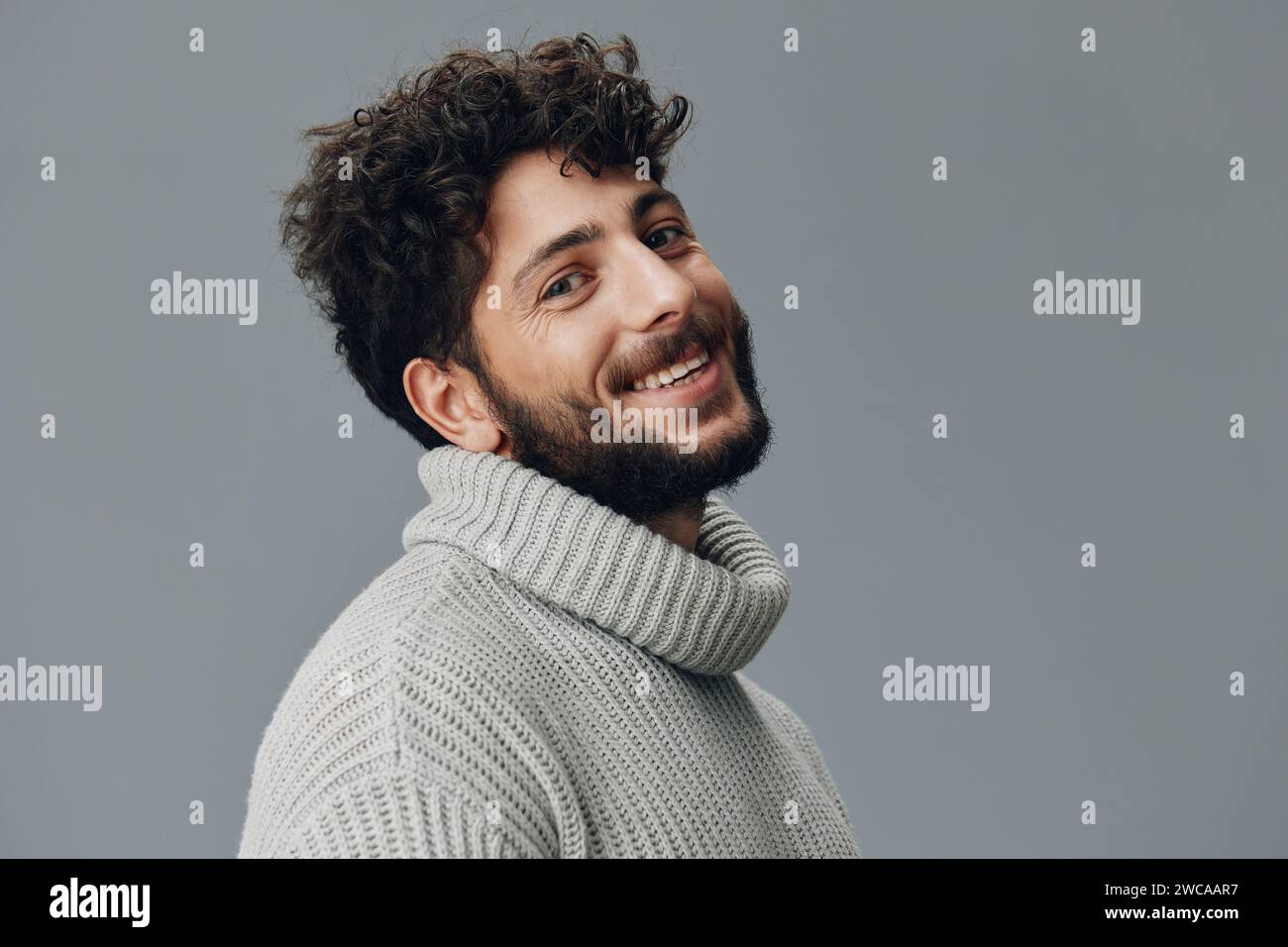 Man male isolated guy portrait attractive casual person background ...