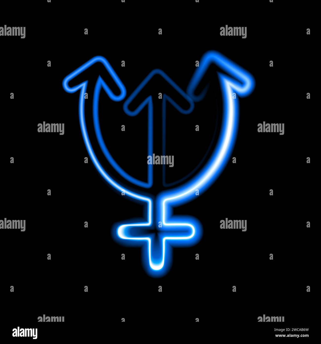 Vector isolated illustration of Neptune planet astrological sign with ...