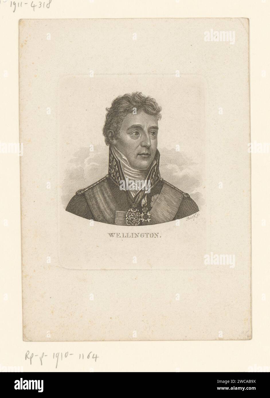 Portrait of Arthur Wellesley or Wellington, Ernst Ludwig Riepenhausen ...