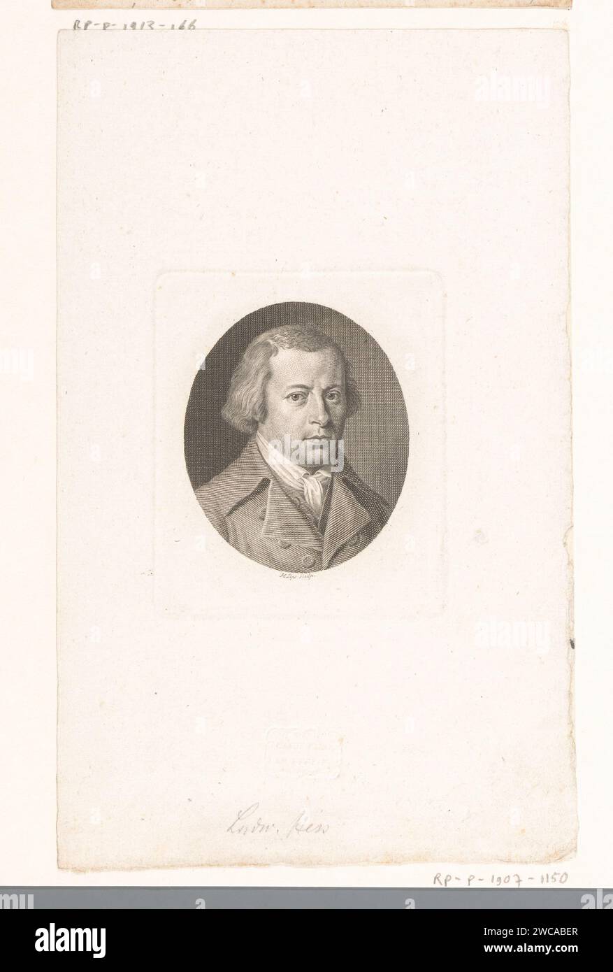 PortraT van Ludwig Hess, Johann Heinrich Lips, 1768 - 1817 print Berlin ...