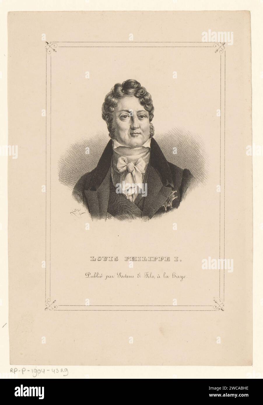 Portrait of Lodewijk Philip I van France, Unknown, 1837 - 1840 print ...