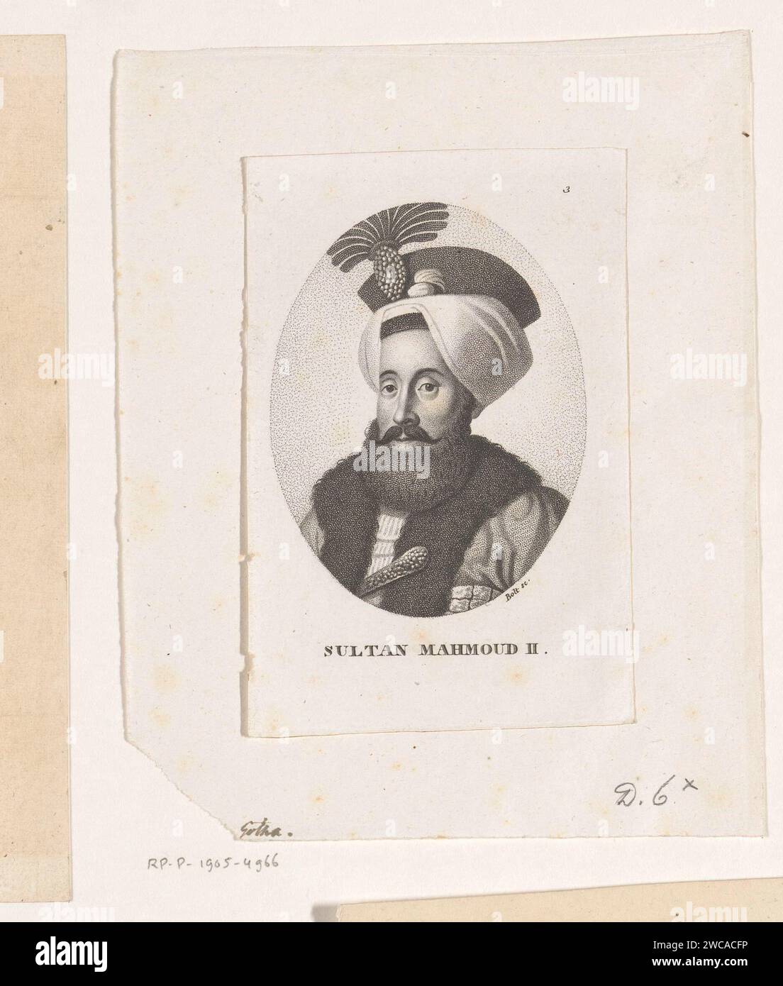 Portrait of Mahmoud II, Sultan of the Ottoman Empire, Johann Friedrich ...