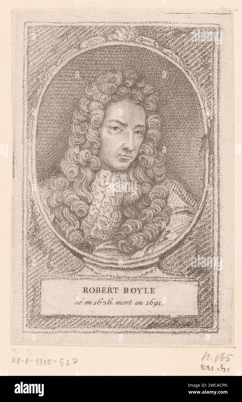 Portret van Robert Boyle, Jean Charles François (attributed to), 1760 ...
