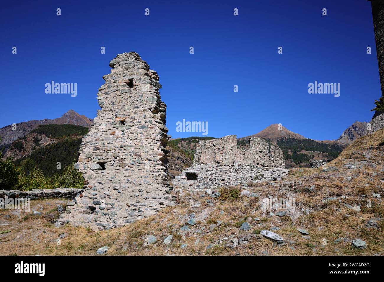 The Castle of Graines is a castle in Val d'Ayas, located near the ...