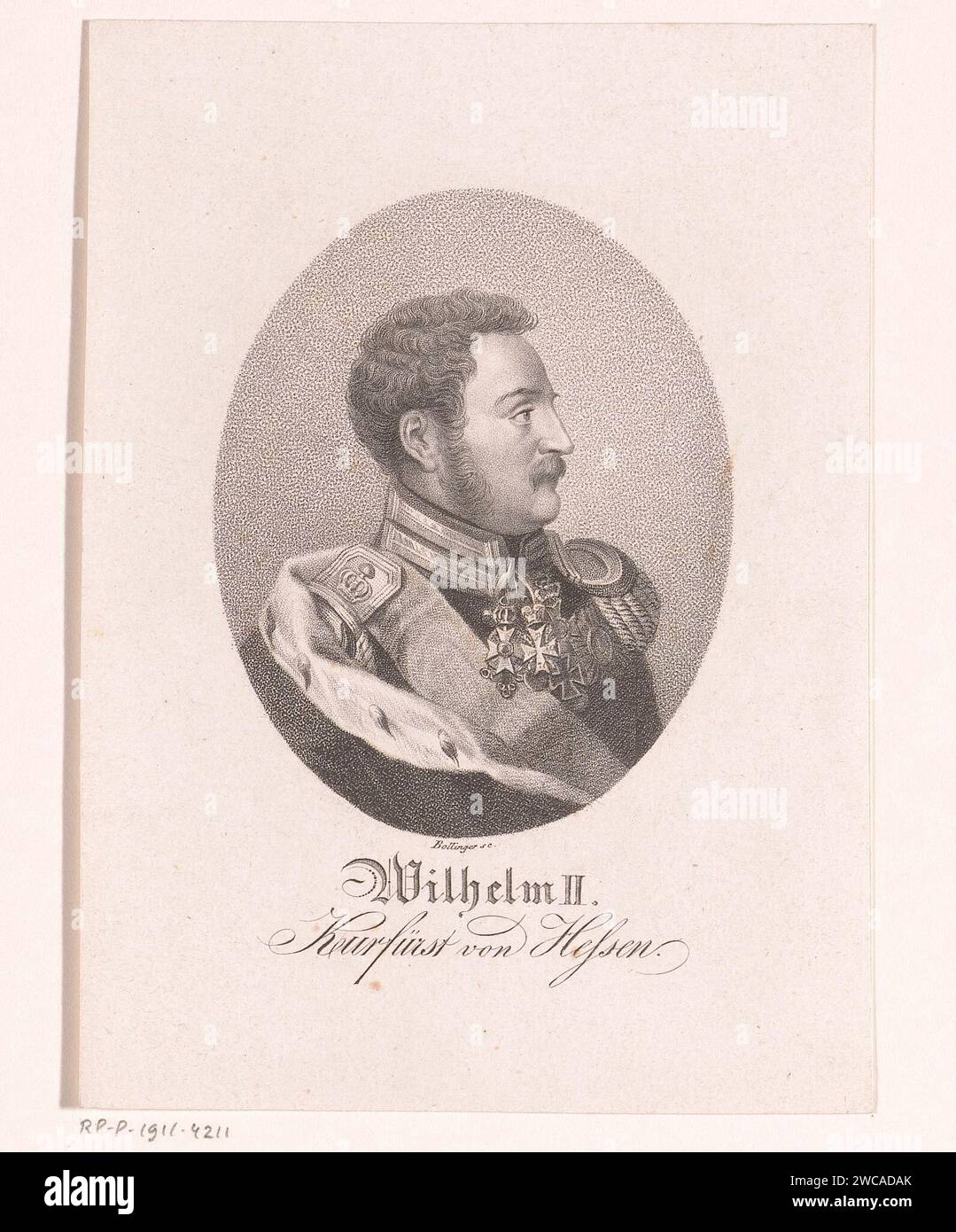 Portrait of Wilhelm II, Elector of Hessen -Kassel, Friedrich Wilhelm ...