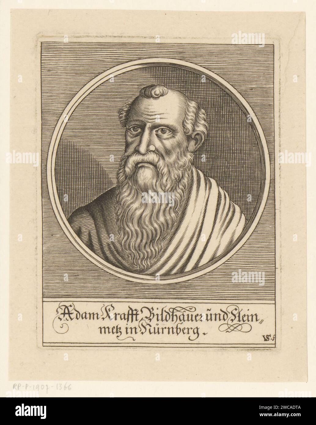 The port Van Adam Kraft, Matthias van Sommer, 1643 - 1672 print Germany ...