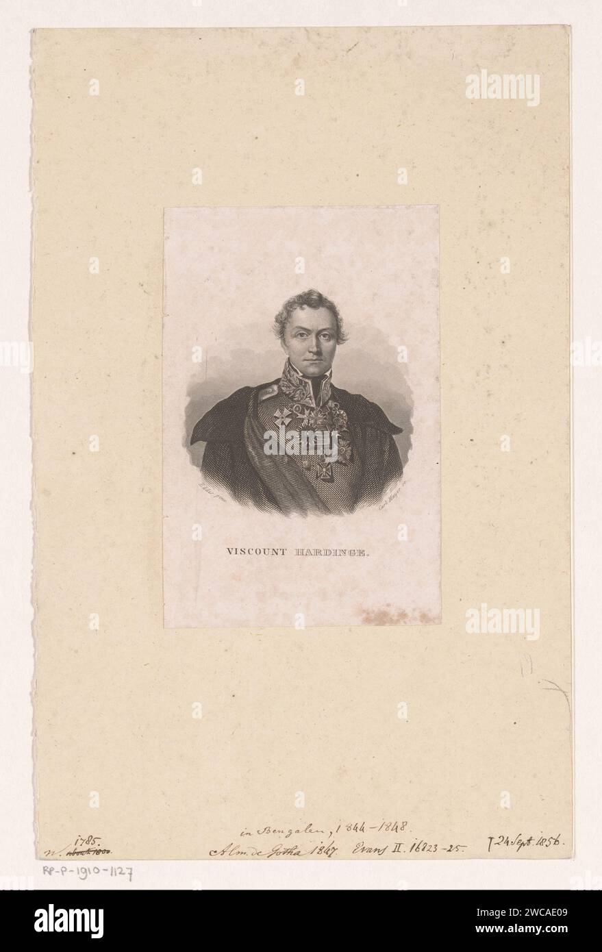 Portret van Henry Hardinge, Carl Mayer, after Eden Upton Eddis, 1847 ...