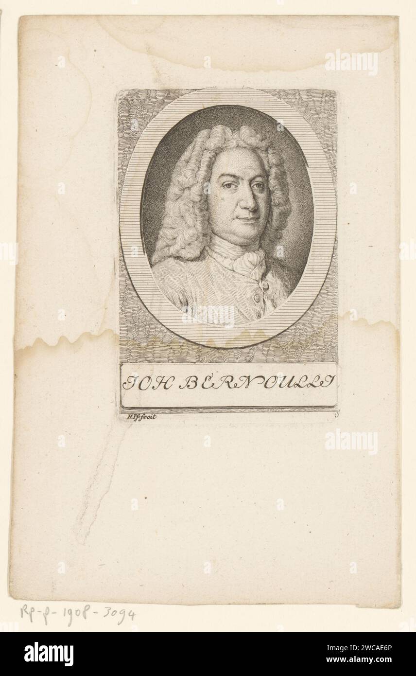 PortraT van Johann Bernoulli (I), Heinrich Pfenninger, 1759 - 1815 ...