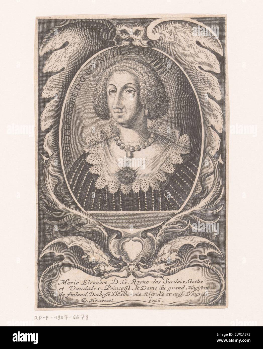 Portrait of Maria Eleonora van Brandenburg, Anonymous, Balthazar ...