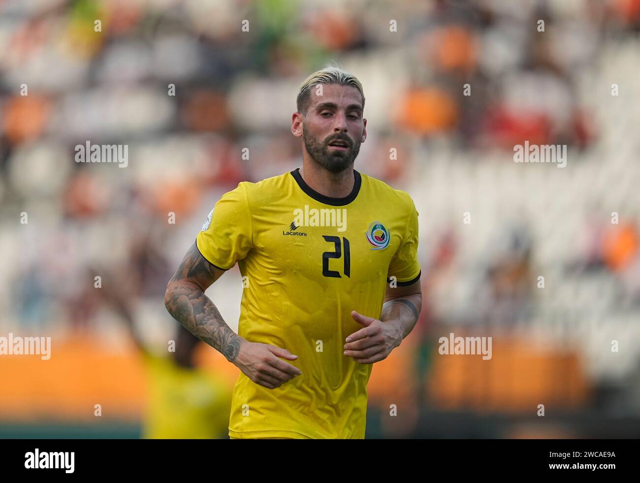 January 14 2024: Ricardo Martins Guimaraes (Mozambique) looks on during ...