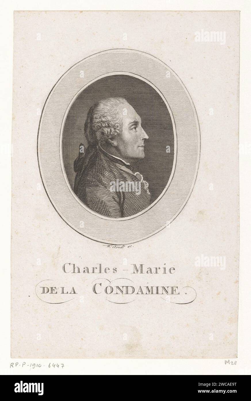 Portret van Charles -Marie de la Condamine, Wilhelm Arndt, 1760 - 1813 ...