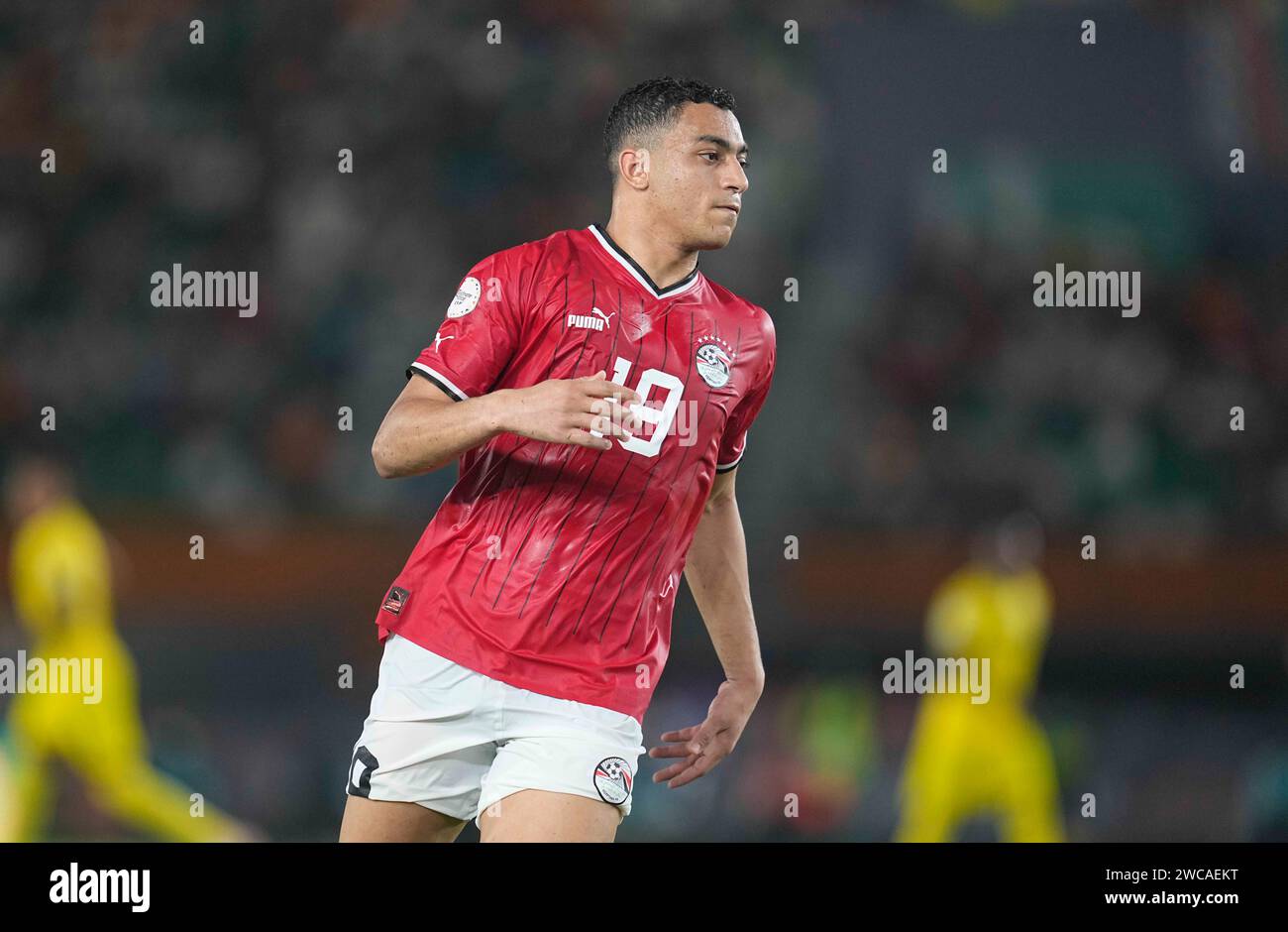 January 14 2024: Mostafa Mohamed Mohamed Ahmed Abdalla (Egypt) looks on ...