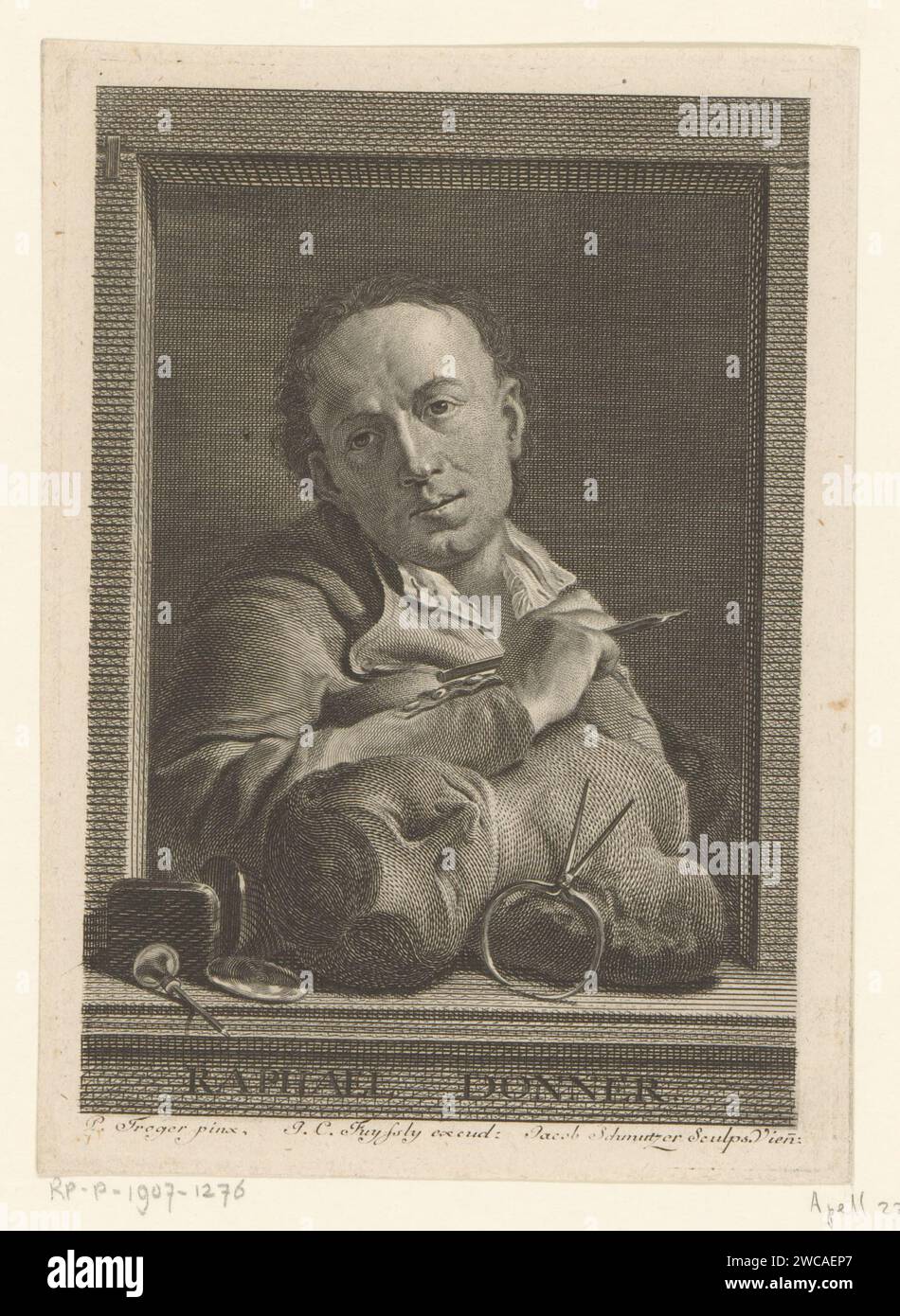 PortraT van George Raphael Johann Donner, Jakob Matthias Schmutzer ...