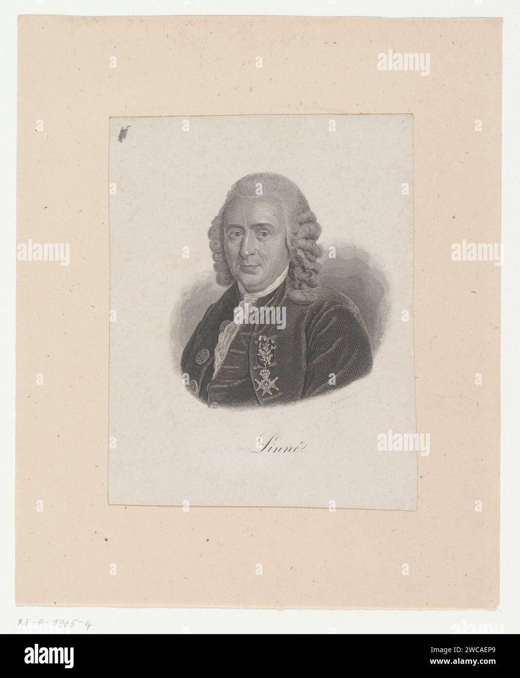 Portret van Carl Linnaeus, George François Louis Jaquemot, 1816 - 1880 ...