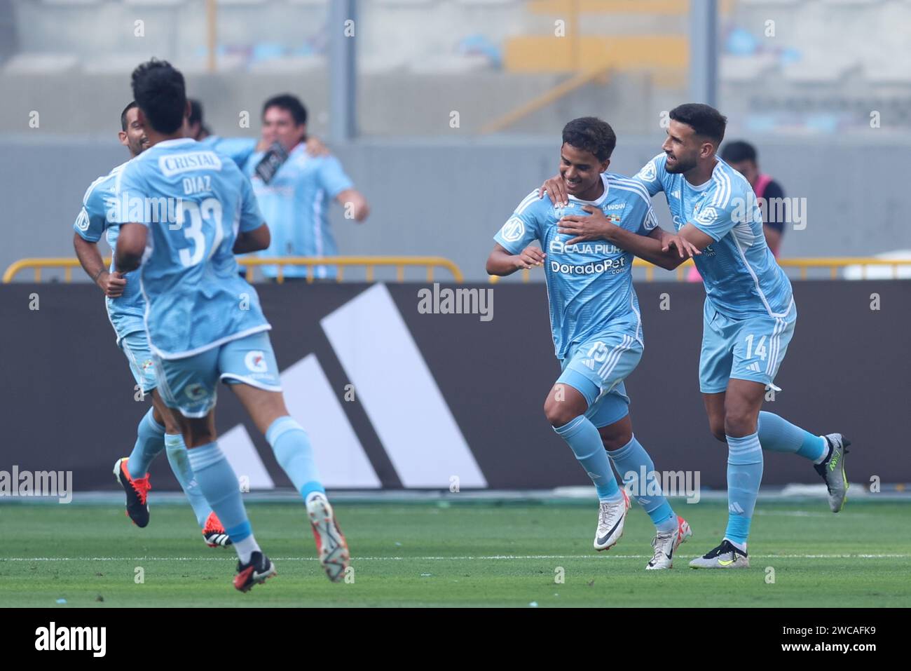 Lima, Peru. 14th Jan, 2024. Jhilmar Lora and Ignacio Da Silva of ...