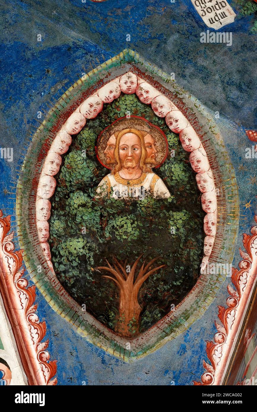 La Trinità - affresco - pittore emiliano neogiottesco del 1425 ...
