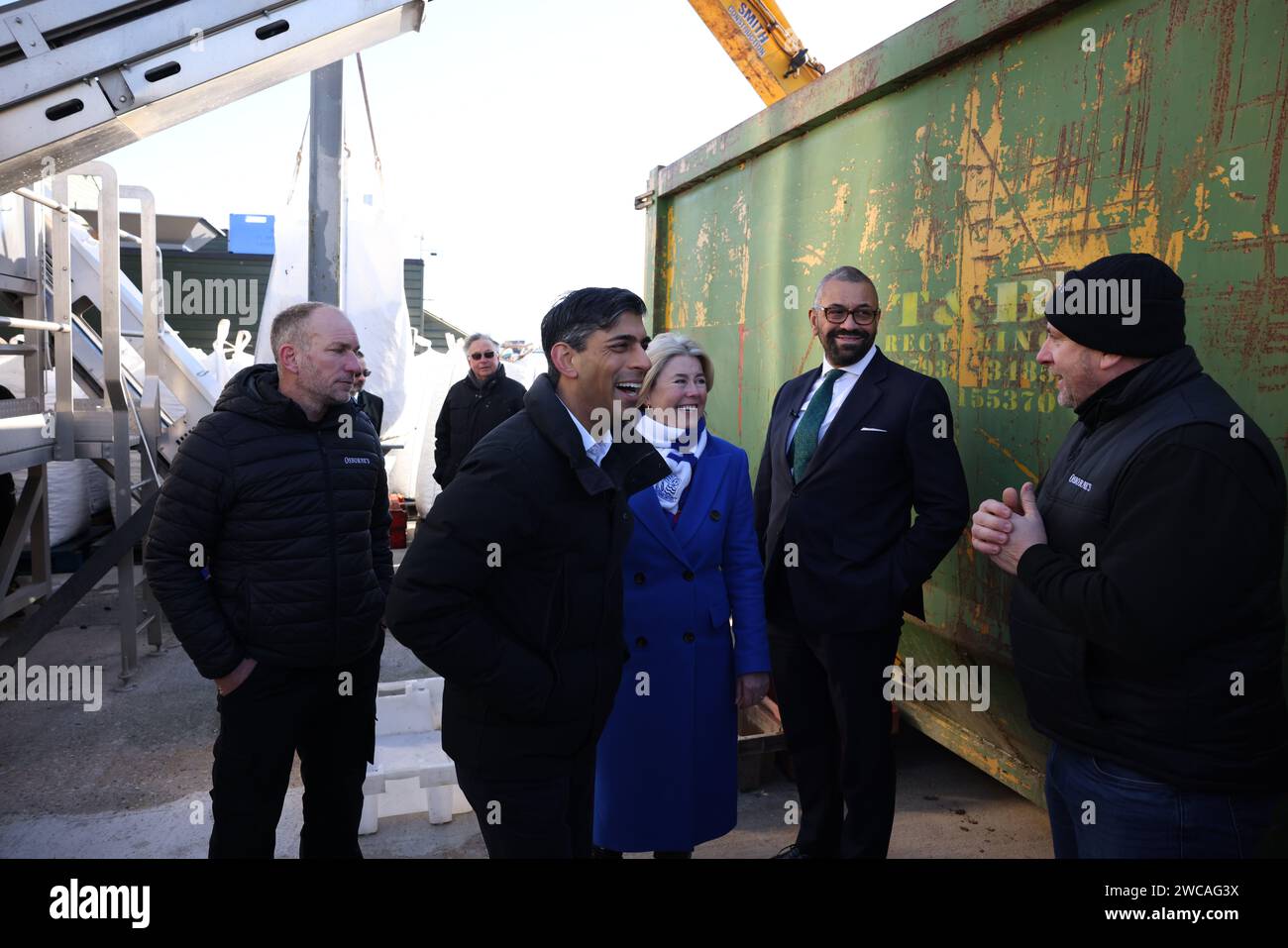 Home Secretary James Cleverly (second right), Prime Minister Rishi ...