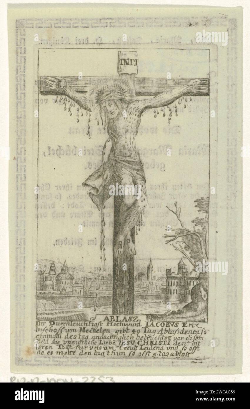 Christ on the cross, Ch. Cool, After Antoine Sallaert, 1600 - 1699 ...