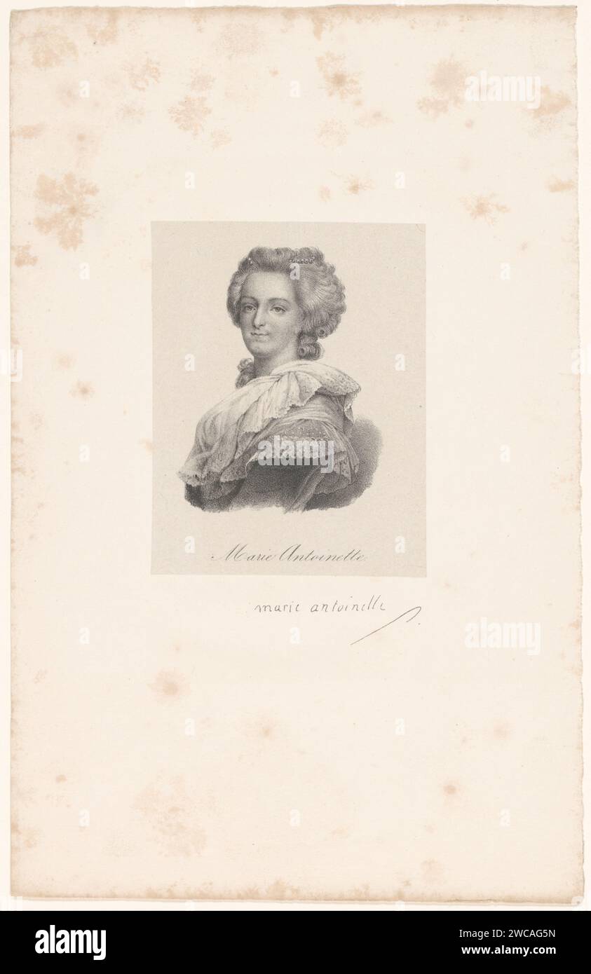 Portrait of Marie Antoinette van Austria, Anonymous, Veuve Delpech ...