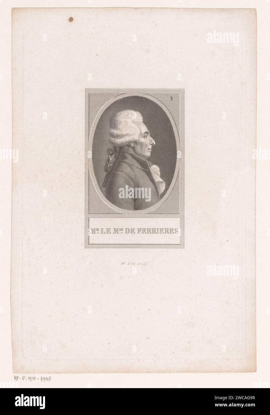 Portret van Charles Elie de Ferrières de Marsay, Claude Marie François ...