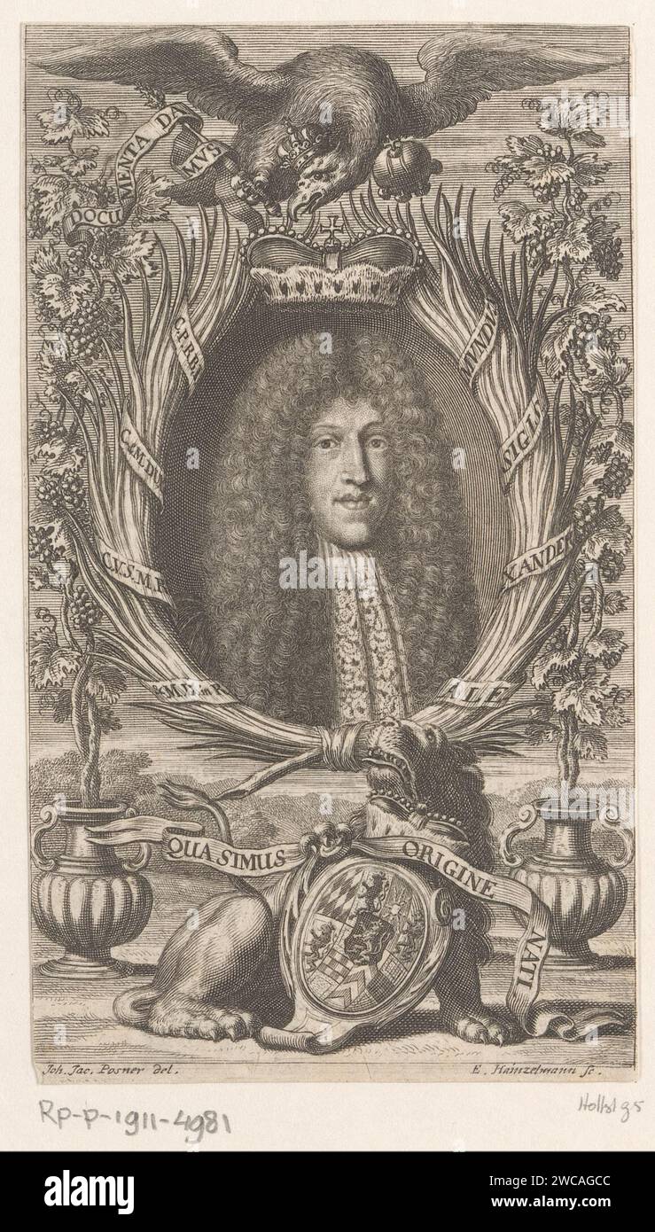 PortraT van Alexander Sigismund von Neuburg, Elias Hainzelmann, after ...