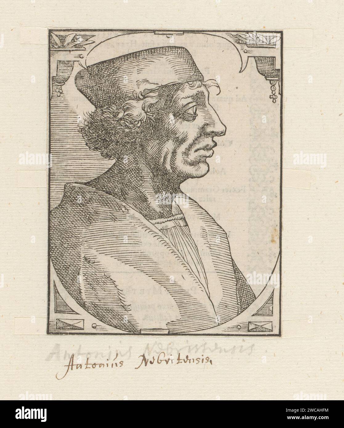 PortraT van Antonio de Nebrija, Anonymous, After Tobias Stimmer, 1549 ...