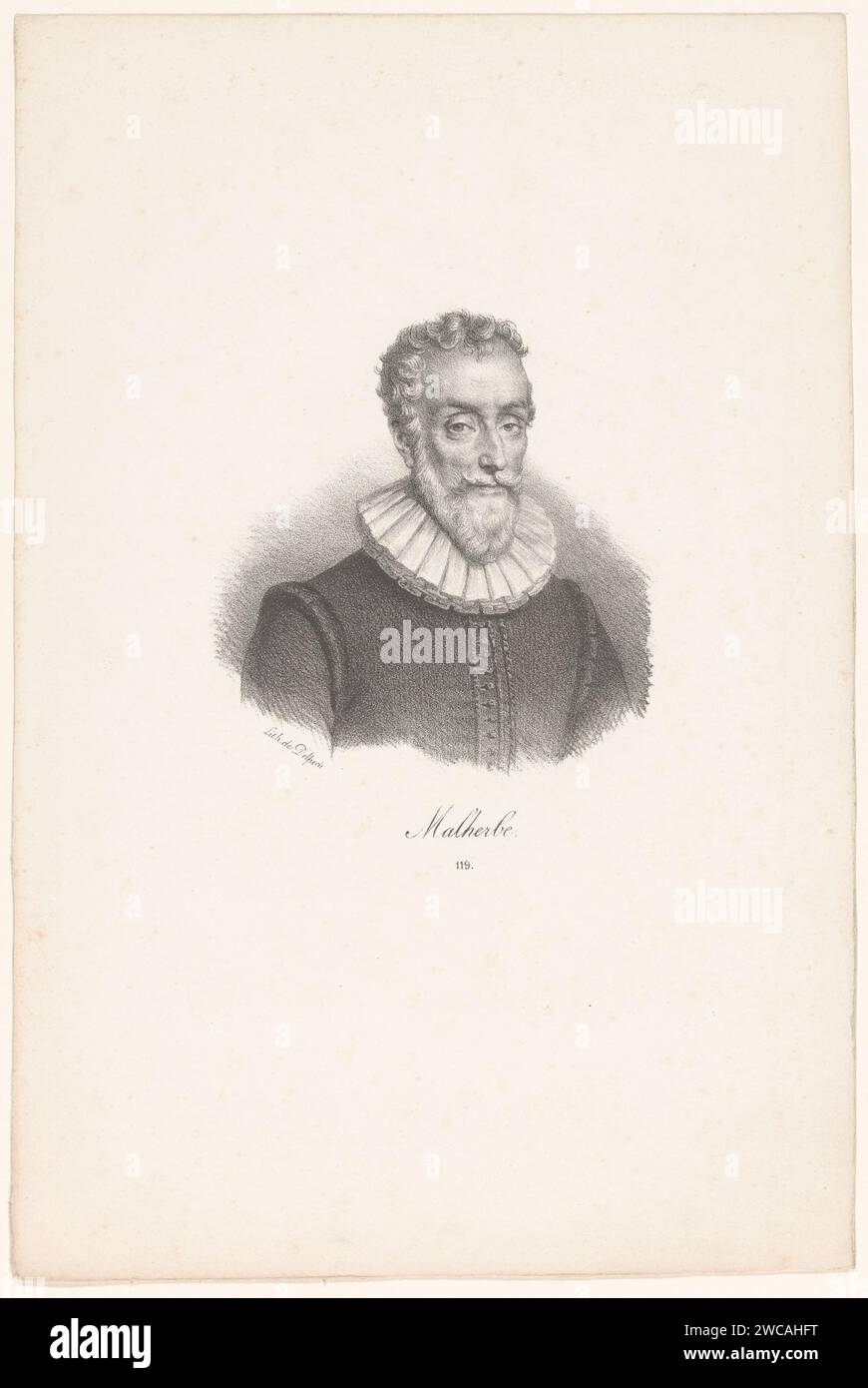 Portret van François de Malherbe, anonymous, in or after 1818 - in or ...