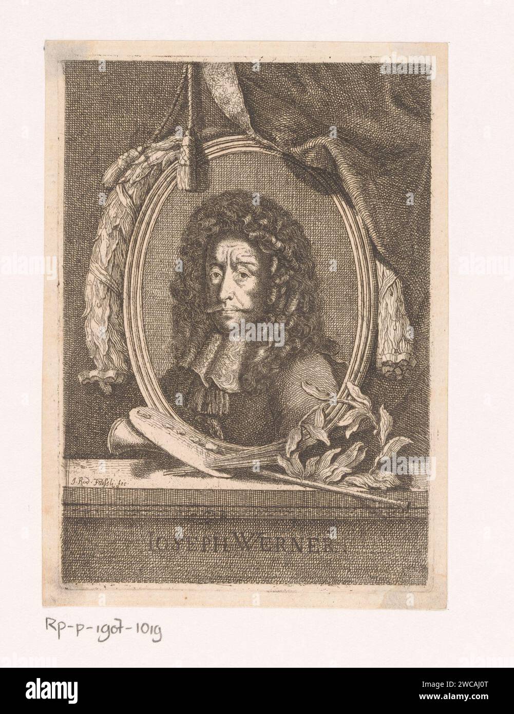PortraT van Joseph Werner, Rudolf Füssli (the youngest), 1755 - 1757 ...