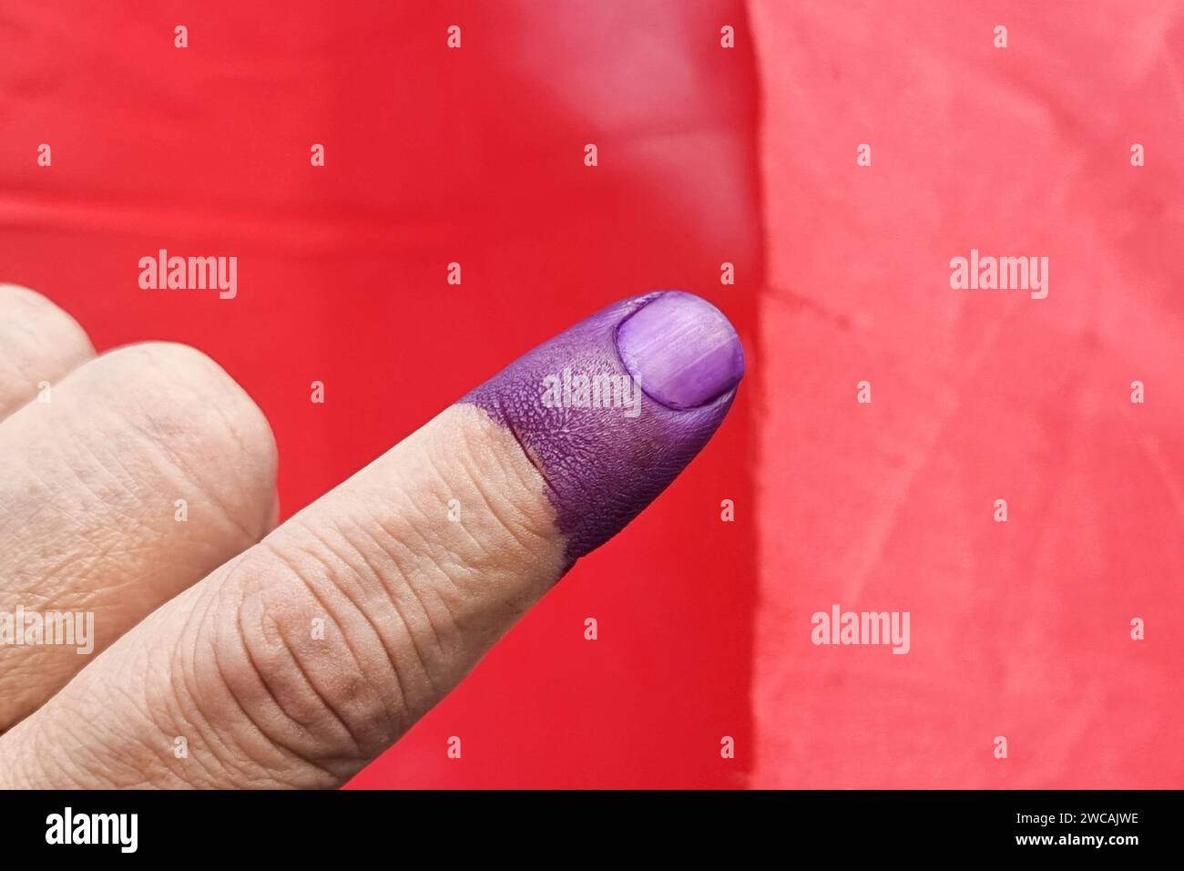 Indelible purple ink hi-res stock photography and images - Alamy