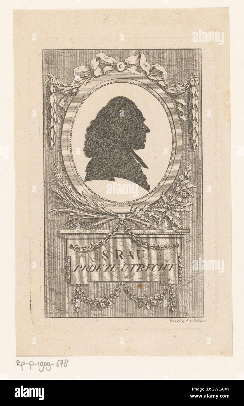 Silhouetportet van Sebald Fulco Johannes Rau, Christoph Gebhard Grape ...