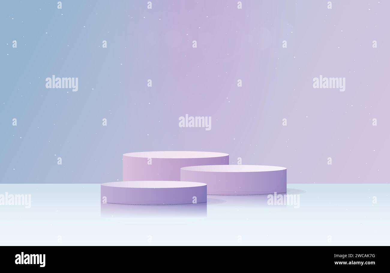 Empty podium stage christmas Stock Vector Images - Alamy